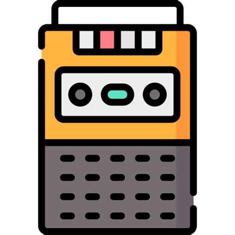 Tape Recorder Special Lineal Color Icon