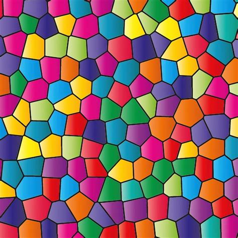 Premium Vector Stained Glass Window In Pastel Colors And Gradient Colors