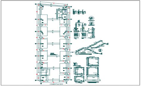 One Way Slab Structure Detail Dwg File Cadbull