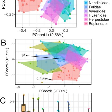 First Two Axes Of The Principal Coordinate Analysis Of Dis Rs A And