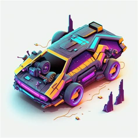 Isometric Sci Fi 3d Game Assets Midjourney Prompt Promptbase