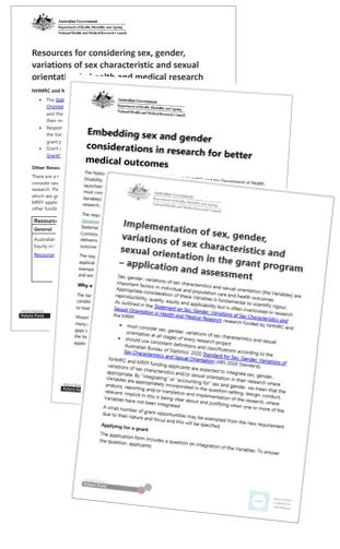 Statement On Sex Gender Variations Of Sex Characteristics And Sexual