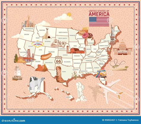 Welcome To Usa United States Of America Poster With Statue Of Liberty