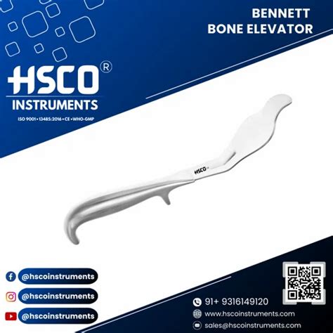 Steel Hsco Bennett Bone Elevator For Hospital At ₹ 3999 Piece In