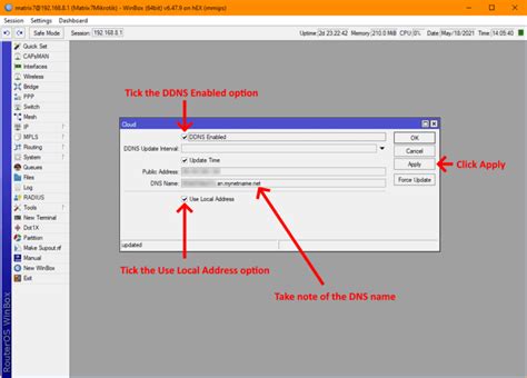 Mikrotik Dynamic DNS Setup Matrix
