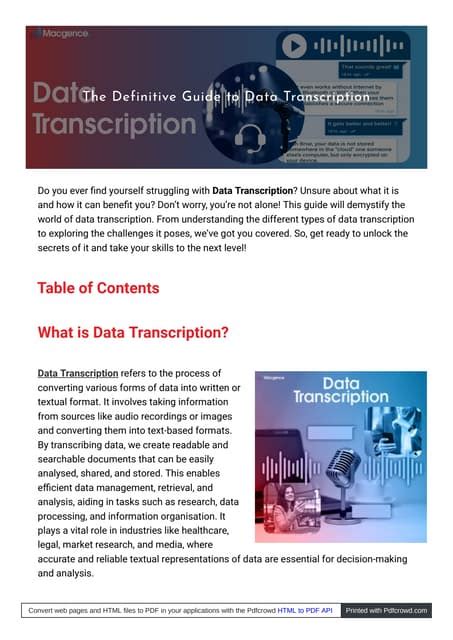 Data Transcriptionpdf