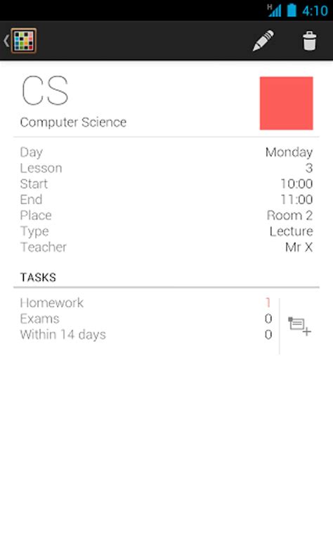 timetable for android download