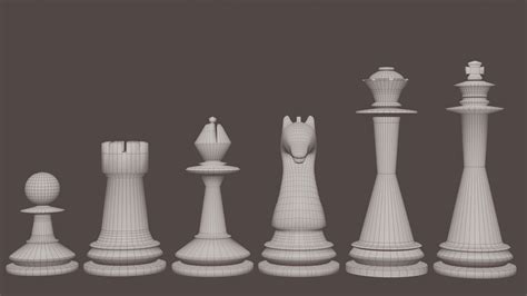 3d Model Chess Set Turbosquid 2011820