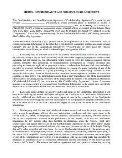 Free 5 Consultant Nondisclosure Agreement Samples In Pdf Ms Word
