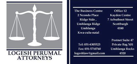 Logesh Perumal Attorneys Umhlanga Projects Photos Reviews And More