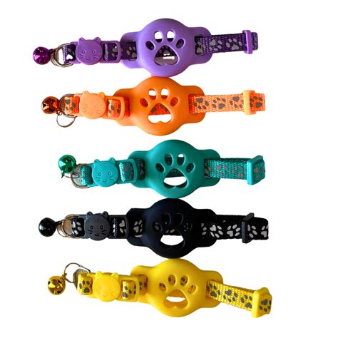 Collar With Airtag Holder Assorted Colours Little Paws Plushies