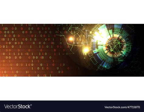 Abstract Technology Background With Plexus Effect Vector Image