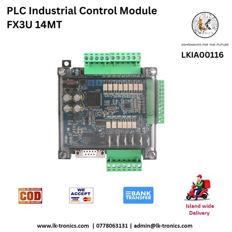 plc industrial control module fx3u 14mt lk tronics