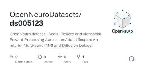 Github Openneurodatasets Ds Openneuro Dataset Social Reward And Nonsocial Reward