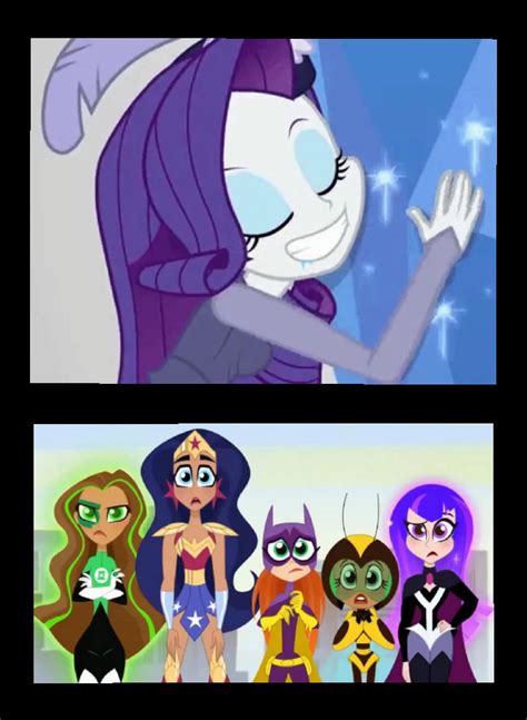 Dc Superhero Girls See Rarity Hugging A Diamond By Carlosuriel13 On