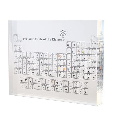Acrylic Periodic Table Display With Real S Teachin Grandado