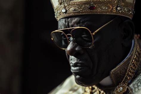 Devoto Papa Negro Sacerdote Do Vaticano Gerar Ia Foto Premium