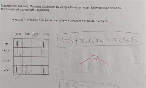 solved minimize the minimized expression 10 points e the