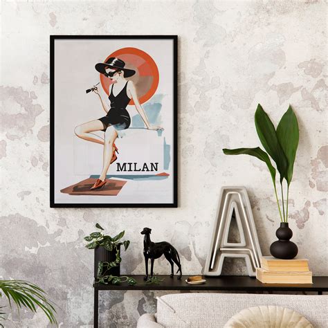 Milan Vintage Fashion Poster Hypesheriff