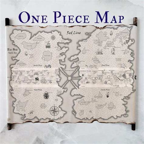 One Piece World Map Etsy
