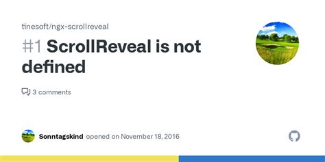 ScrollReveal Is Not Defined Issue Tinesoft Ngx Scrollreveal GitHub