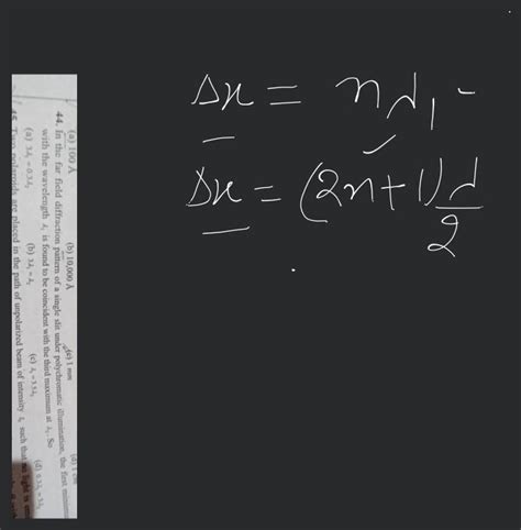 In The Far Field Diffraction Pattern Of A Single Slit Under Polychromatic