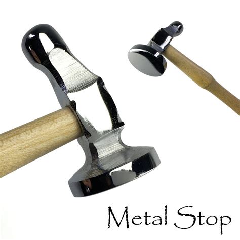 German Style Chasing Hammer With Polished 1 25 Flat Face Etsy