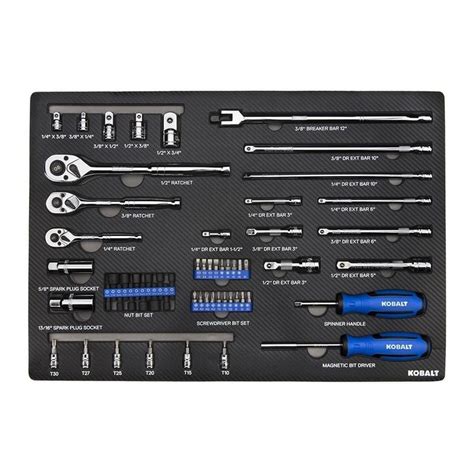 Kobalt 20 Piece Standard Sae And Metric Combination Polished Chrome