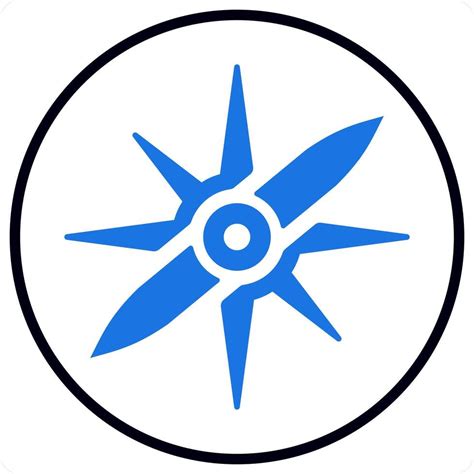 Compass And Navigate Icon Concept In Blue Color 70656598 Vector Art At