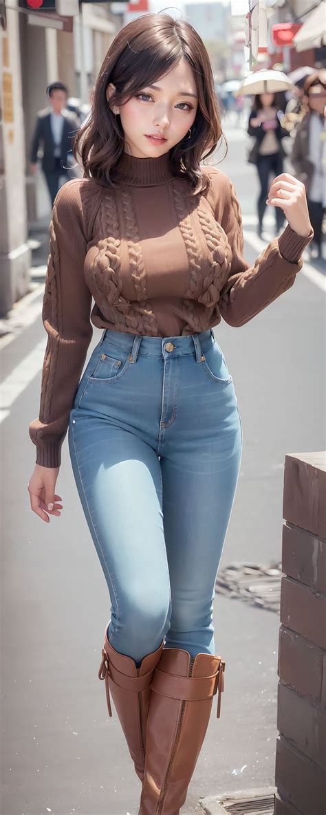 Ai로 그린 길거리 여자들 패션