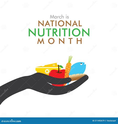 National Nutrition Month Stock Vector Illustration Of Disorder 211492679