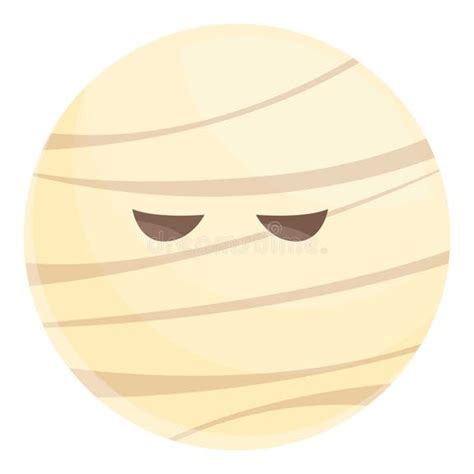 Round Mummy Face Looking Up Expressing Boredom Stock Vector Illustration Of Funny Brown