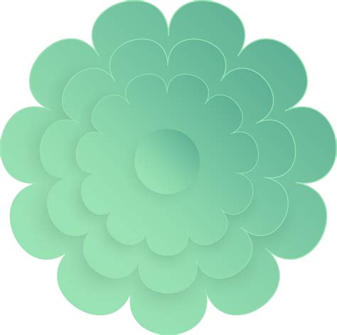 Flower Element Of Floral Paper Cut Paper Cut Of Flower Shape And