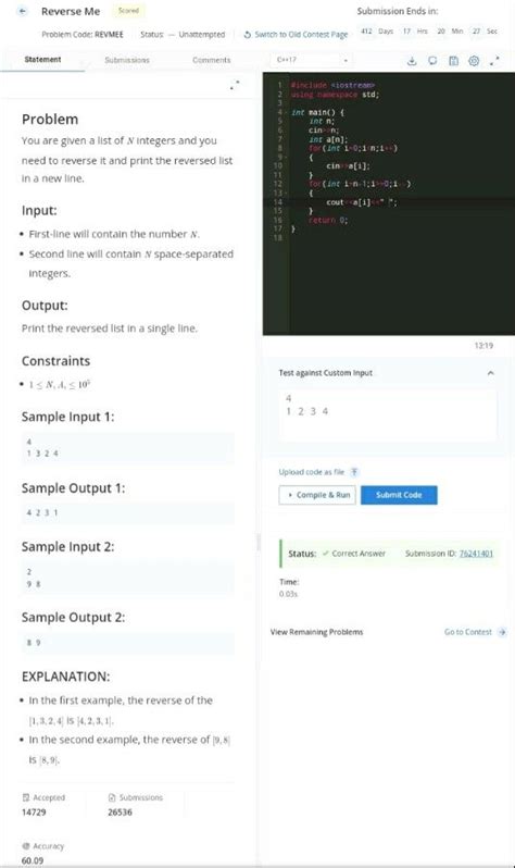 Shruthi S On Linkedin Coding Codechef 100daysofcodechallenge Happycoding Cpp Practice