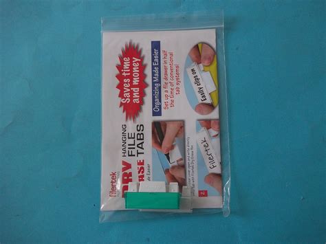 Amazon Com Filertek Dry Erase Hanging File Tab Clip On Set Of 2 One Green One Clear Office
