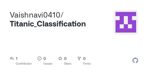 github vaishnavi0410 titanic classification