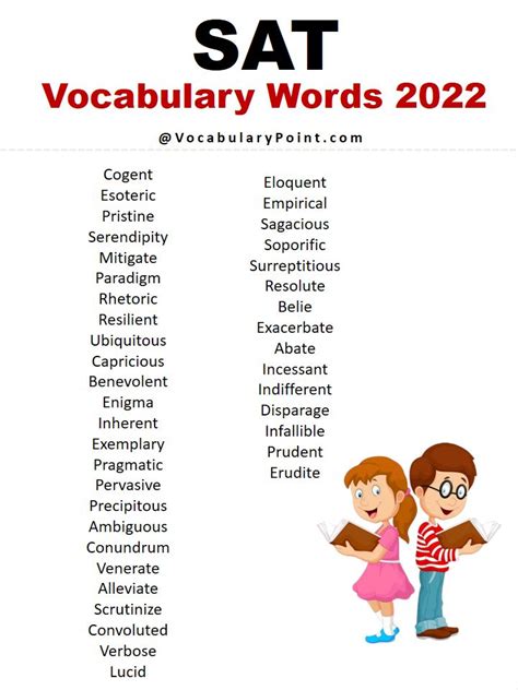 Sat Vocabulary Words 2022 Advanced English Vocabulary For Exams How
