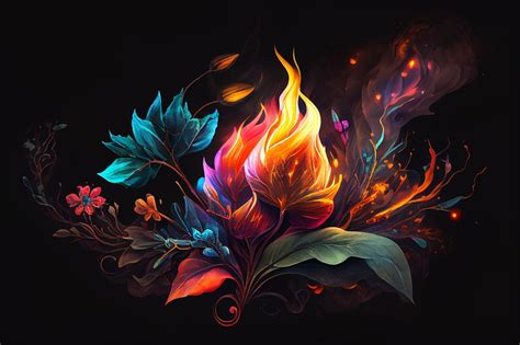 Flaming Flower Wallpapers 4k Hd Backgrounds On Wallpaperbat