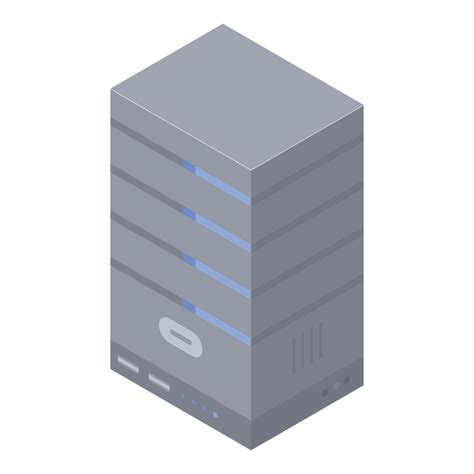 Modern Server Icon Isometric Style 15305068 Vector Art At Vecteezy