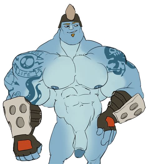 Rule 34 Abs Armor Big Pecs Blue Skin Clothing Disney Face Forward Fingerless Gloves Flaccid
