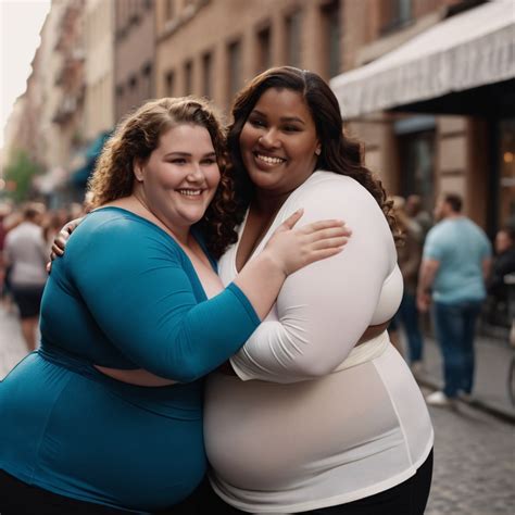 Fat Person Hugging