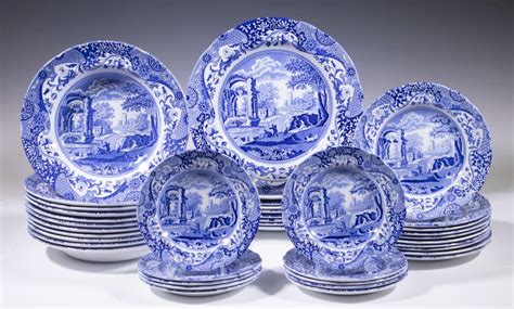 Lot Spode Blue Italian China