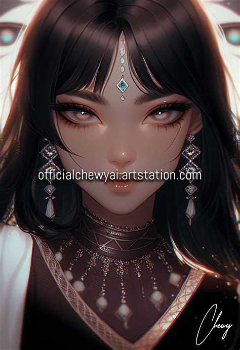 Artstation Beautiful Dark Skinned Girls Part I Artworks