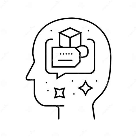 Personality Consumer Behavior Line Icon Vector Illustration Stock