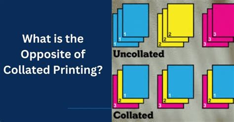 What Does Collated Mean When Printing