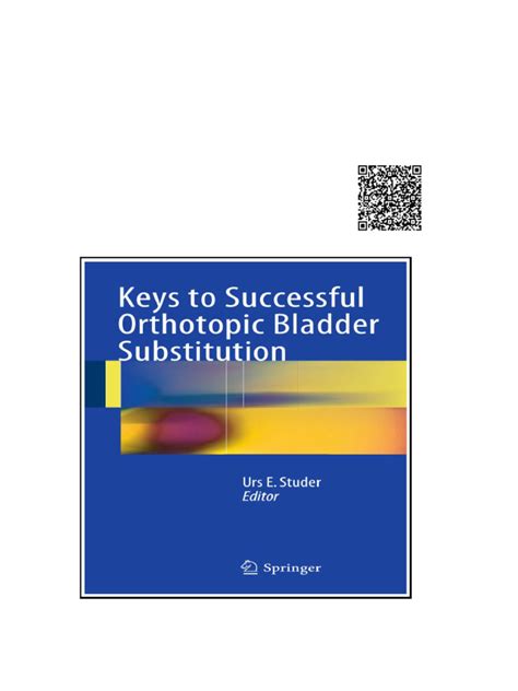 Keys To Successful Orthotopic Bladder Substitution Pdf Ovid