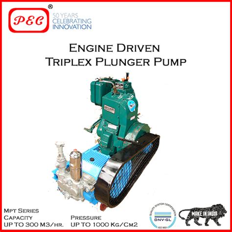 Pec Engine Driven Triplex Plunger Pump Mpt E At ₹ 75000 Piece In Ahmedabad Id 17655610488