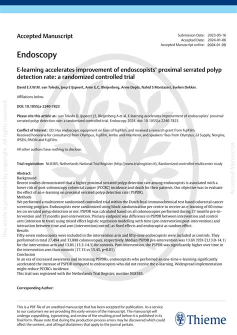 Pdf E Learning Accelerates Improvement Of Endoscopists Proximal
