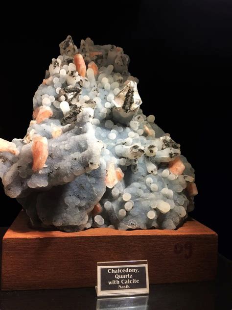 Chalcedony Quartz With Calcite From Nashik Gargoti Museum Sinner