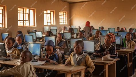 Premium Photo A Photo Of A Technologyequipped Classroom In An Underfunded School